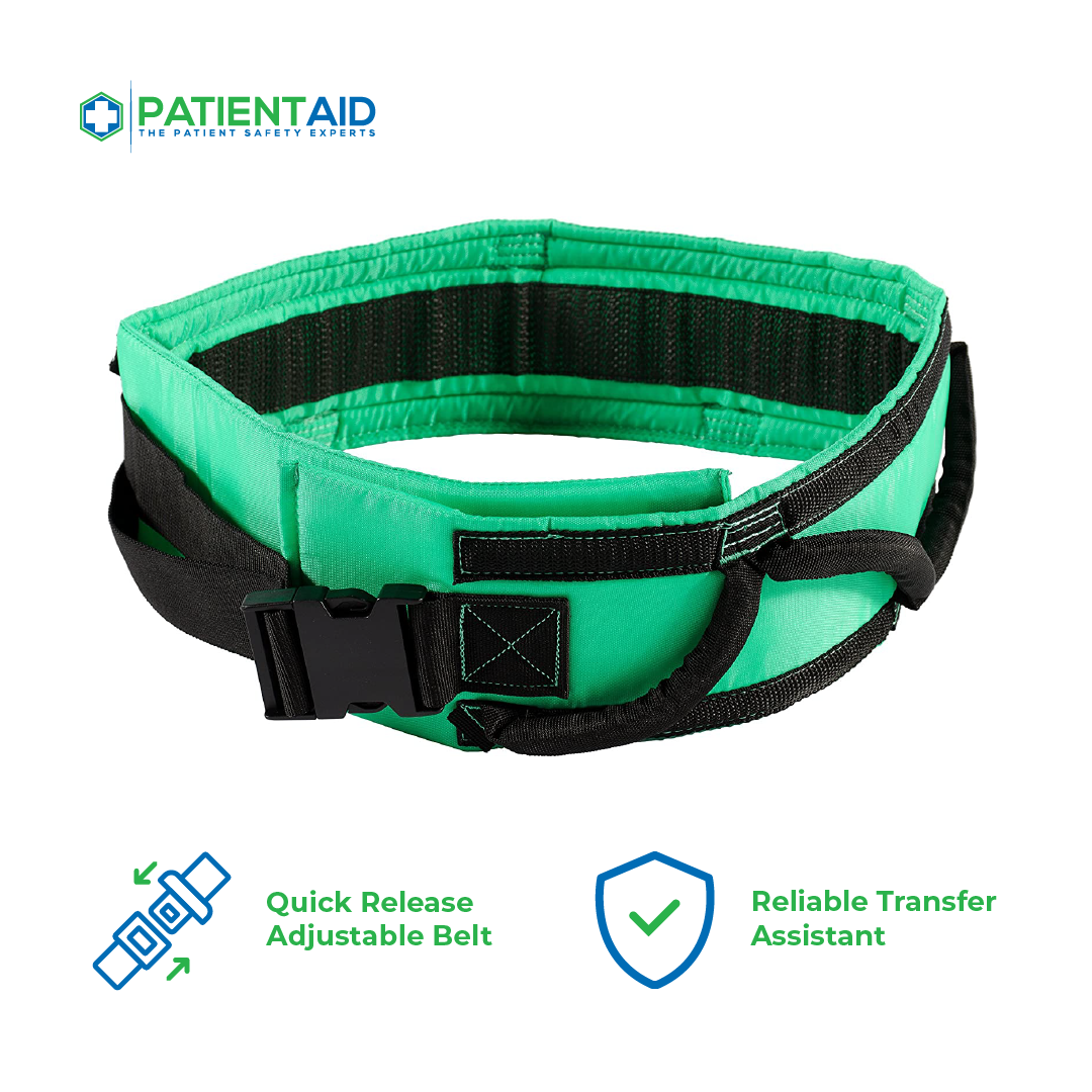 Patient Transfer Handling Belt, Padded Walking Gait Belt | Patient Aid